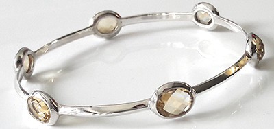 Beautiful Citrine Bangle - StonesandSilver
